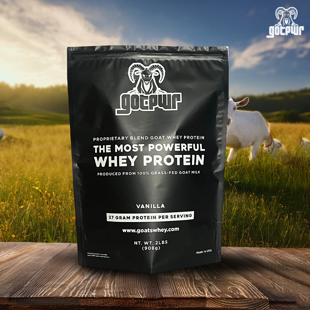 Goats Whey Protein Powder - Vanilla 2lbs | Gut-Friendly & Gluten-Free ...